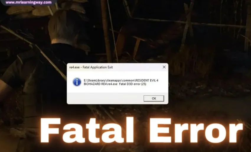 fatal d3d error resident evil 4 Easy Fix!