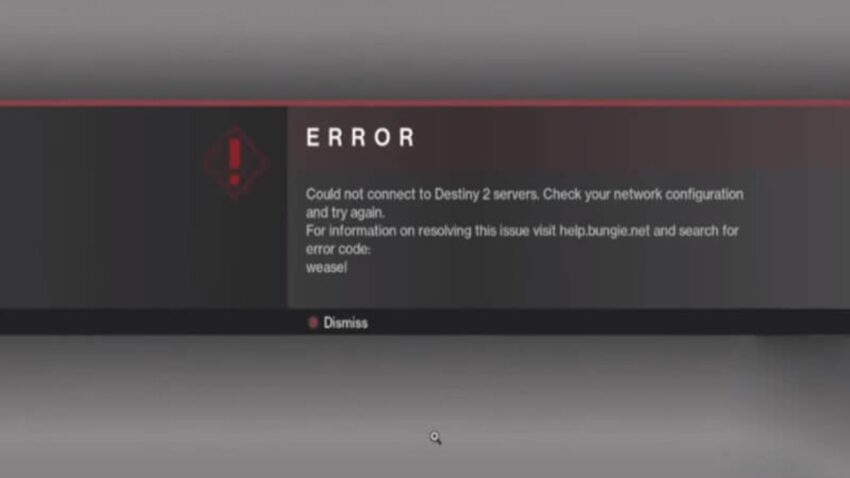 How to Solve bungie error code weasel in the Destiny 2