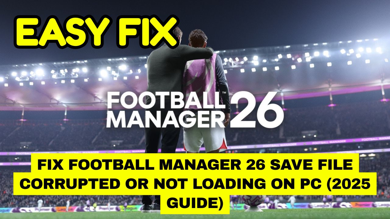 Football Manager 26 Save File Corrupted Fix on PC (2025)