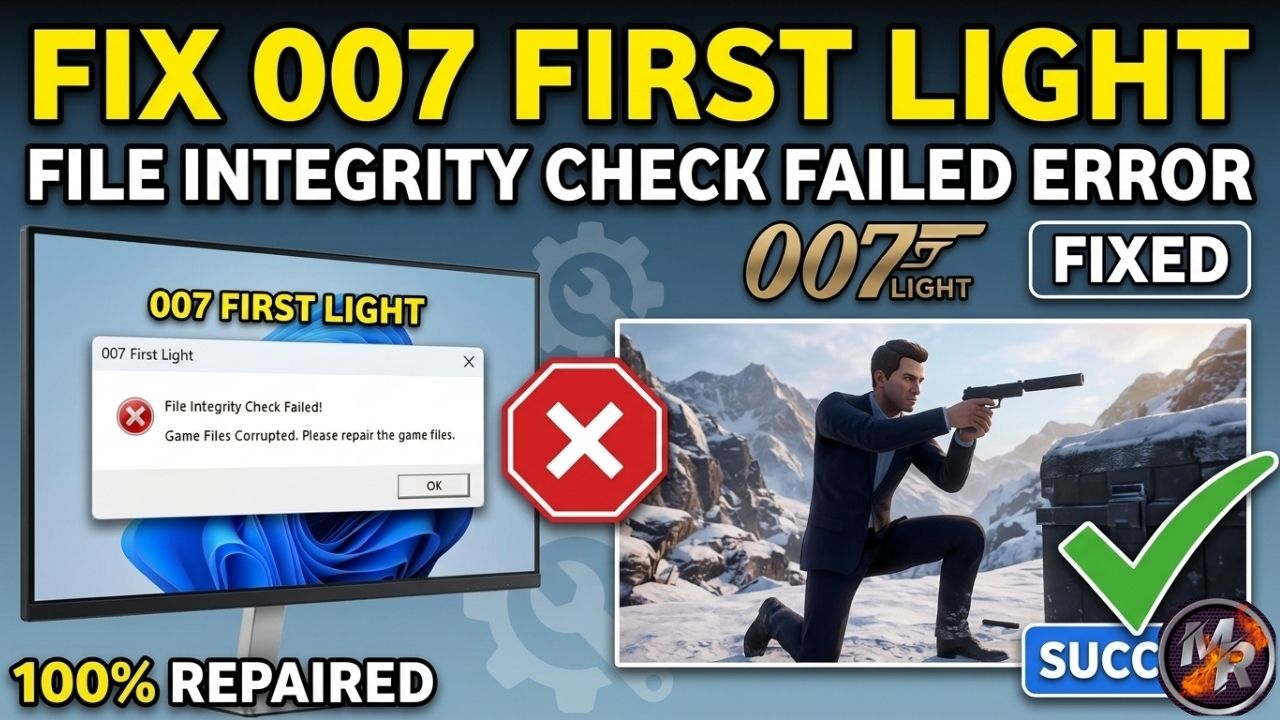 Fix 007 First Light file integrity check failed hash mismatch