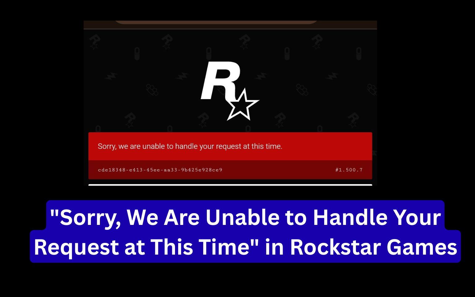 How to Fix "Sorry, We Are Unable to Handle Your Request at This Time ...