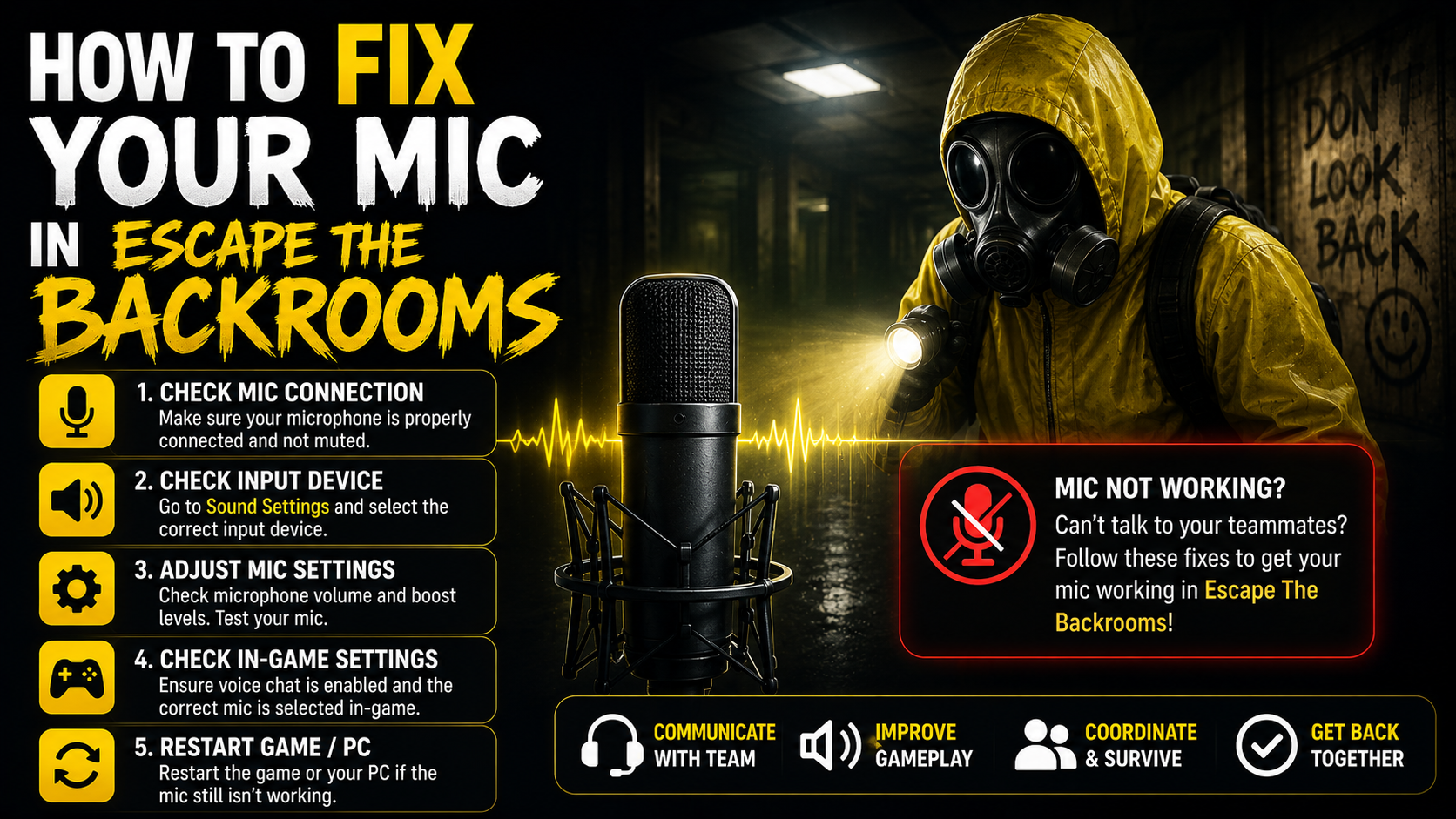How to Fix Your Mic in Escape The Backrooms – Easy Fix