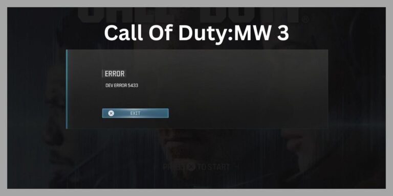 Fixing COD MW3 Dev Error 5433 on PS5: Quick Solution