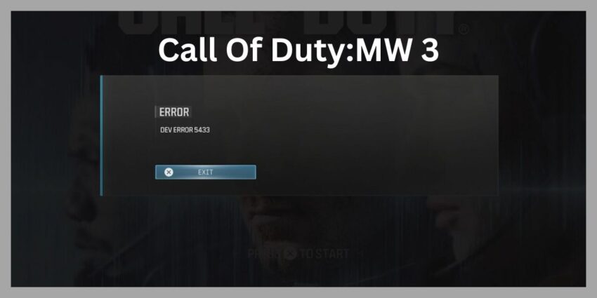 Fixing COD MW3 Dev Error 5433 on PS5: Quick Solution