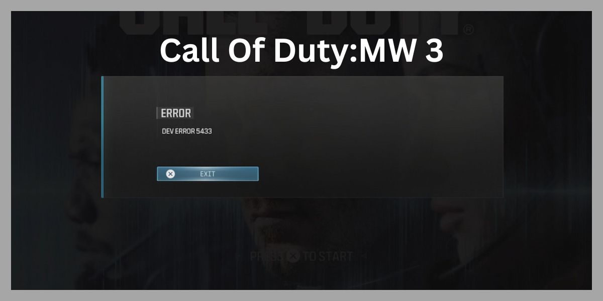 Fixing COD MW3 Dev Error 5433 on PS5: Quick Solution